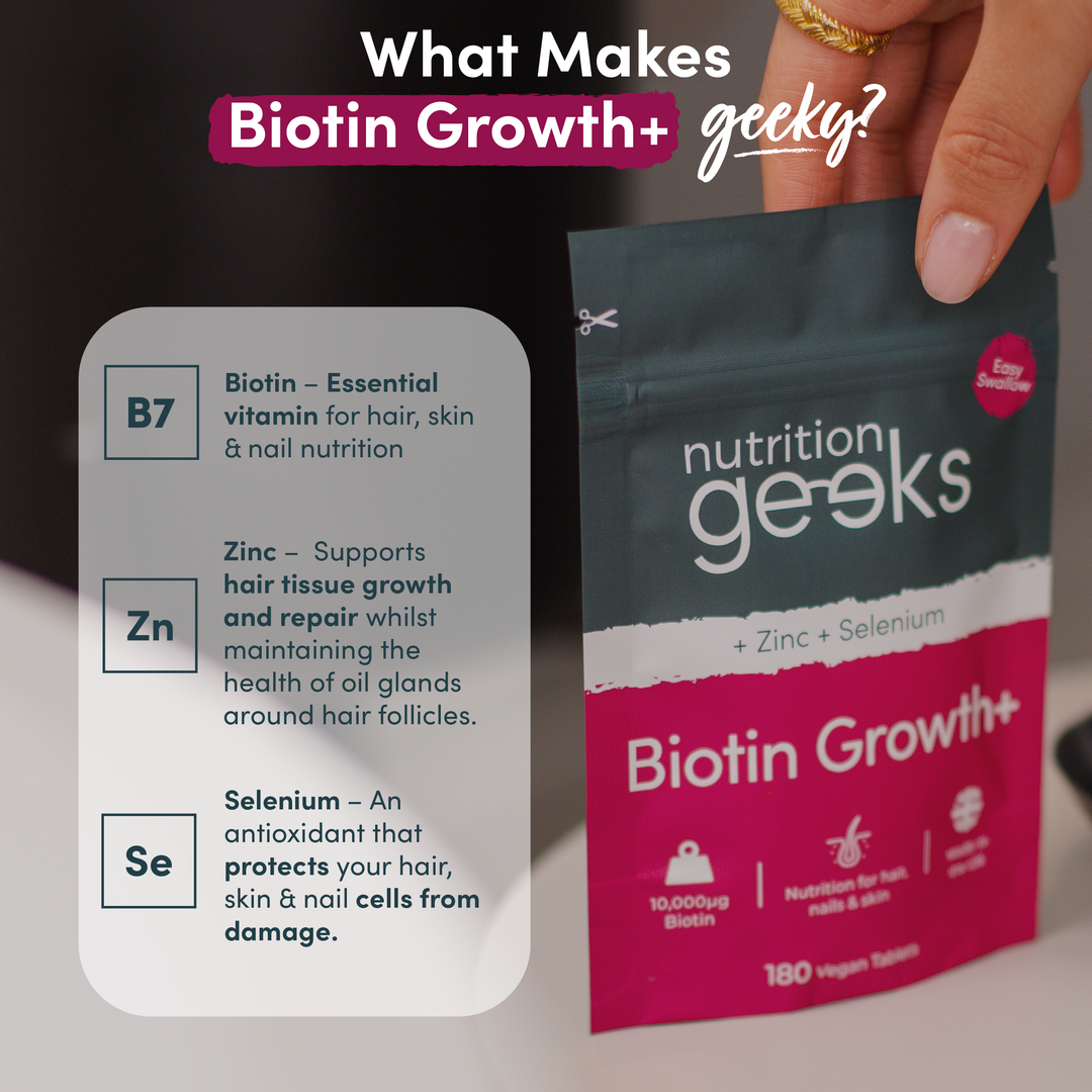 Biotin Tablets For Hair Growth - Nutrition Geeks