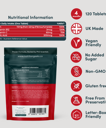 Iron Energy+ Tablets | Boost Energy & Immunity - Nutrition Geeks