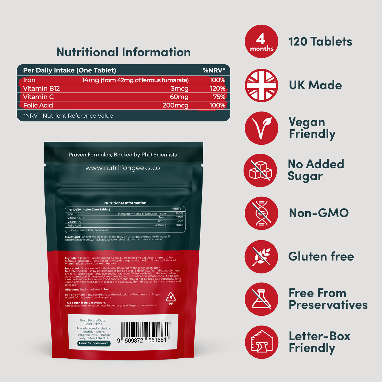 Iron Energy+ Tablets | Boost Energy & Immunity