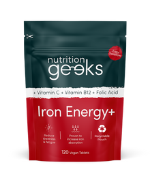 Iron Energy+ Tablets | Boost Energy & Immunity - Nutrition Geeks