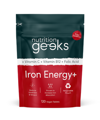 Iron Energy+ Tablets | Boost Energy & Immunity - Nutrition Geeks