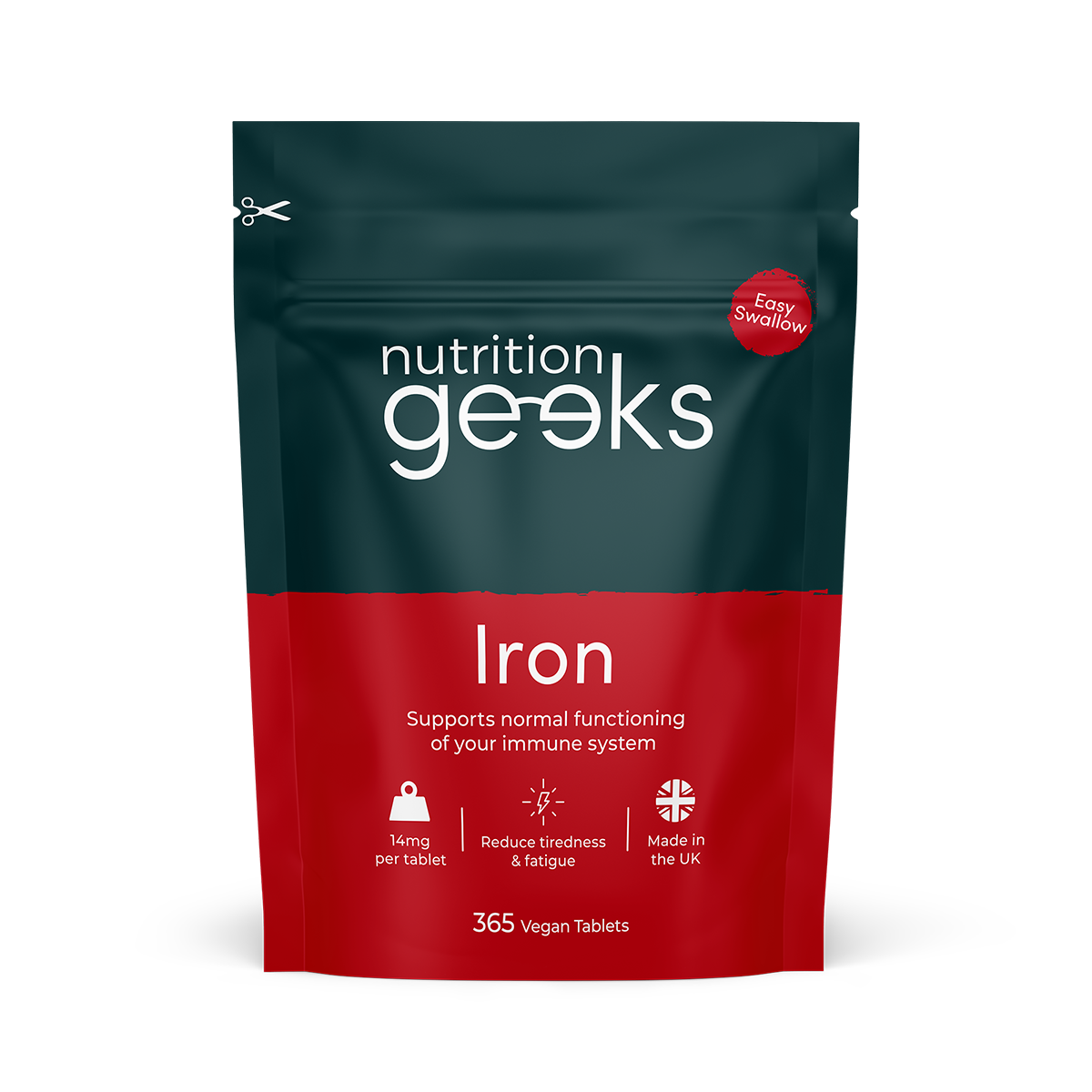 Iron Only 14mg Tablets | Reduce Fatigue with 1 Year Supply