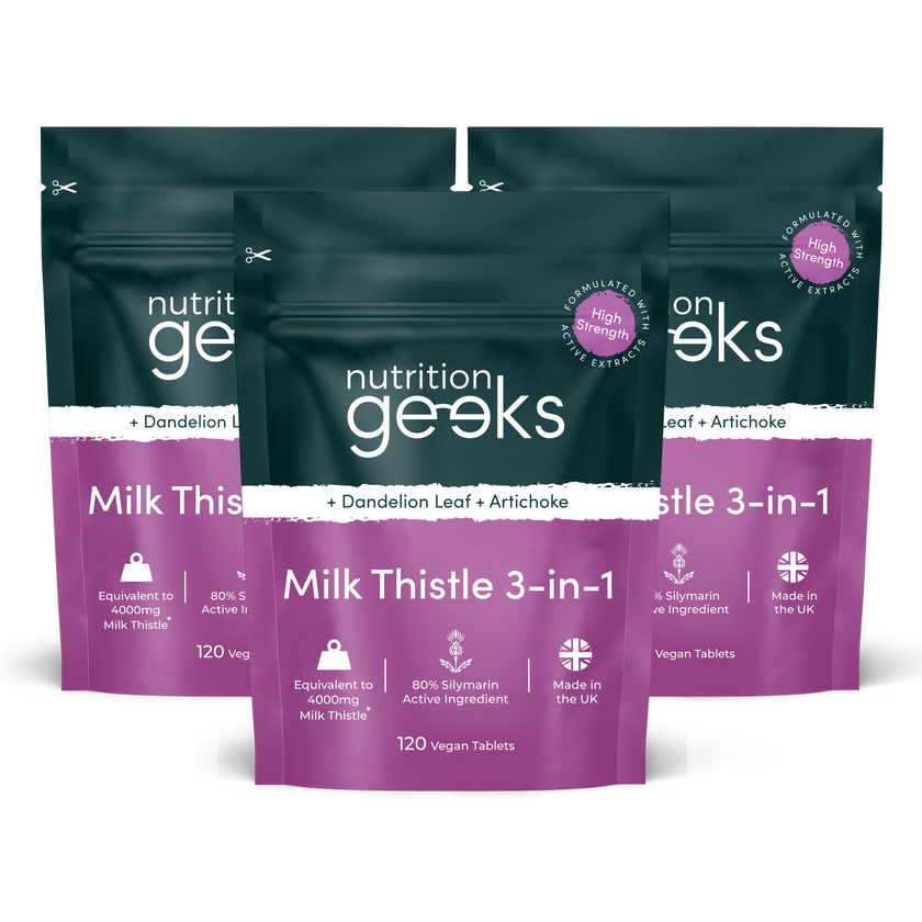 Milk Thistle+ 6000mg Tablets | 3-in-1 Complex
