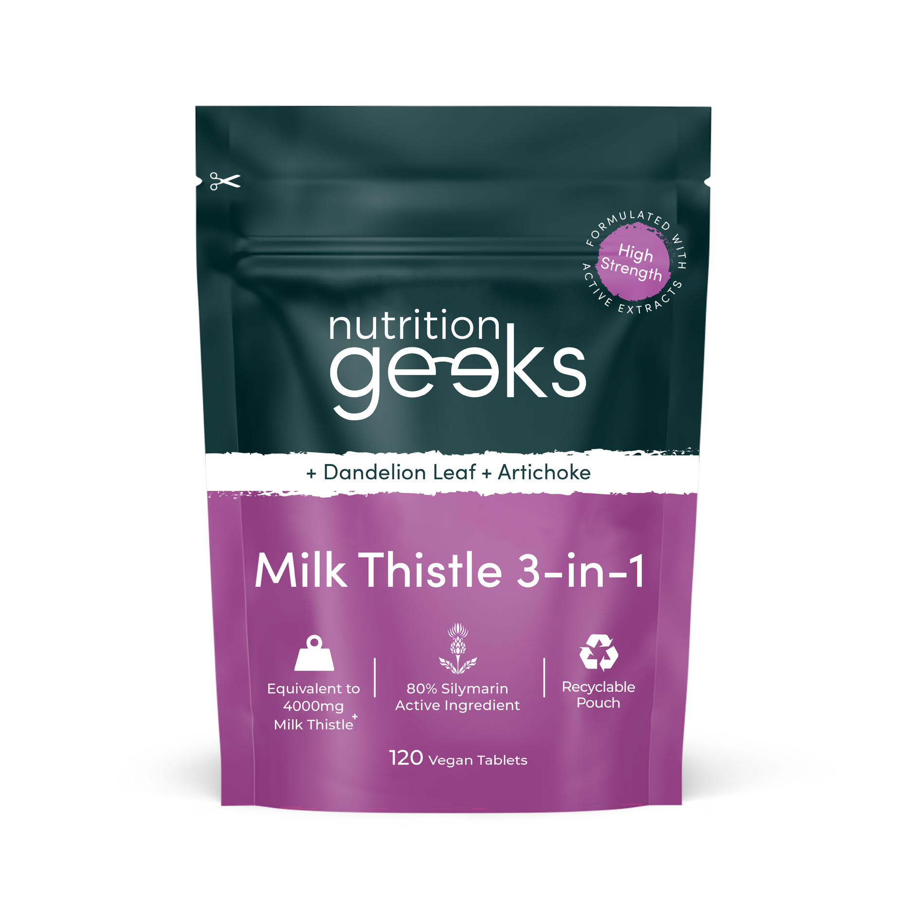 Milk Thistle+ 6000mg Tablets | 3-in-1 Complex - Nutrition Geeks