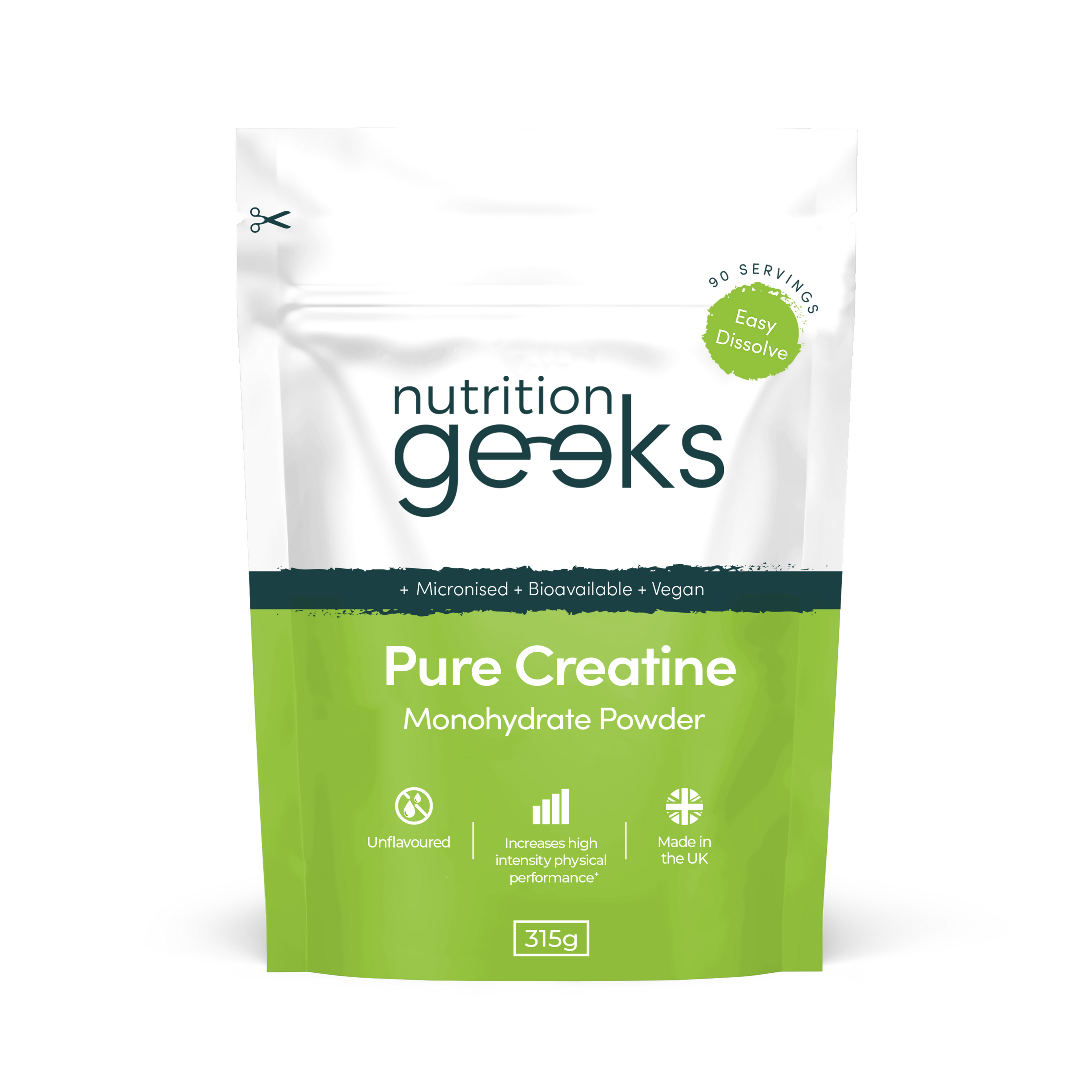 Pure Creatine Monohydrate Powder | 90 Servings