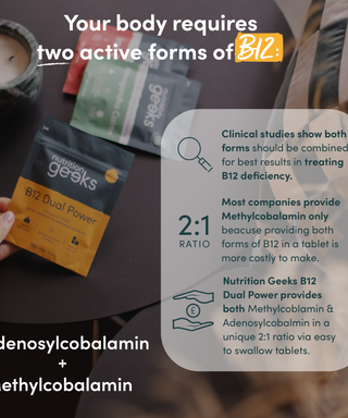 Vitamin B12 Dual Power Tablets | 1 Year Supply