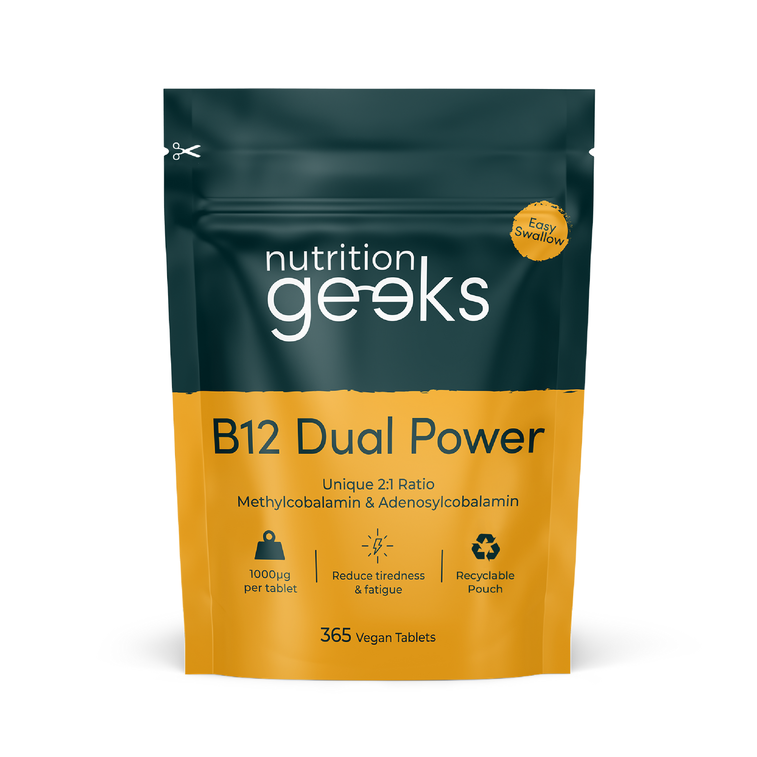 Vitamin B12 Dual Power Tablets | 1 Year Supply