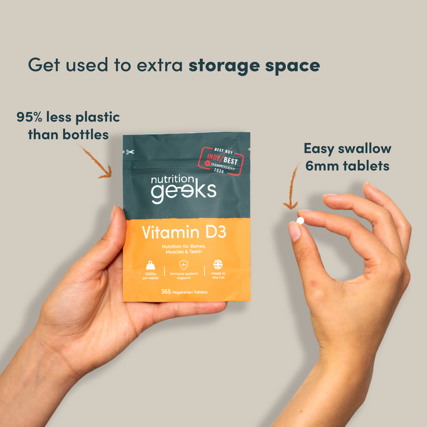 Vitamin D 1000iu Tablets | 1 Year Supply - Nutrition Geeks