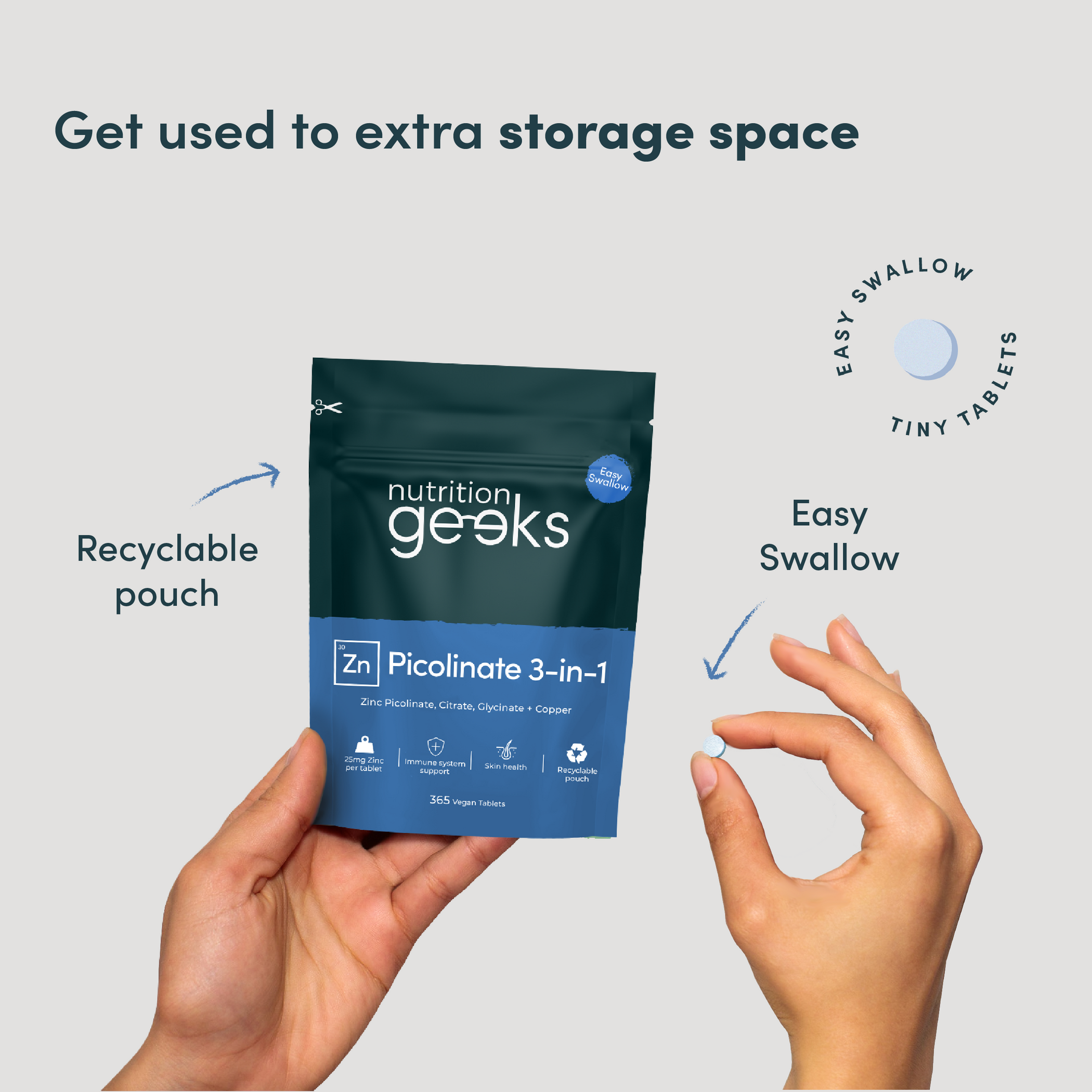 Zinc Picolinate 3-in-1 + Copper | 365 Tablets